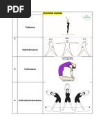 Yoga Asanas Stick Diagrams Guide | PDF