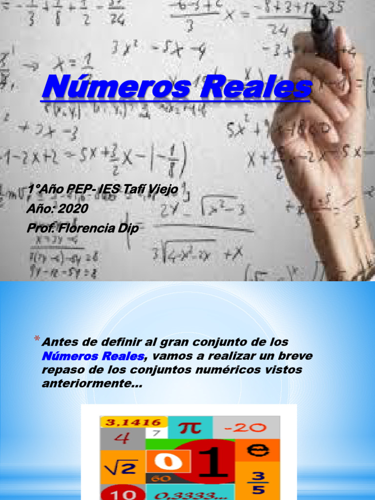 N Meros Reales | PDF | Número racional | Número natural