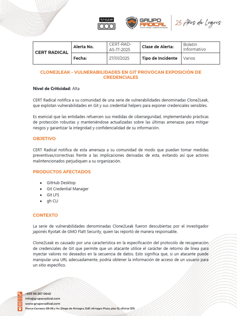 CERT-RAD-AS-17-2025 | PDF | La seguridad informática | Seguridad