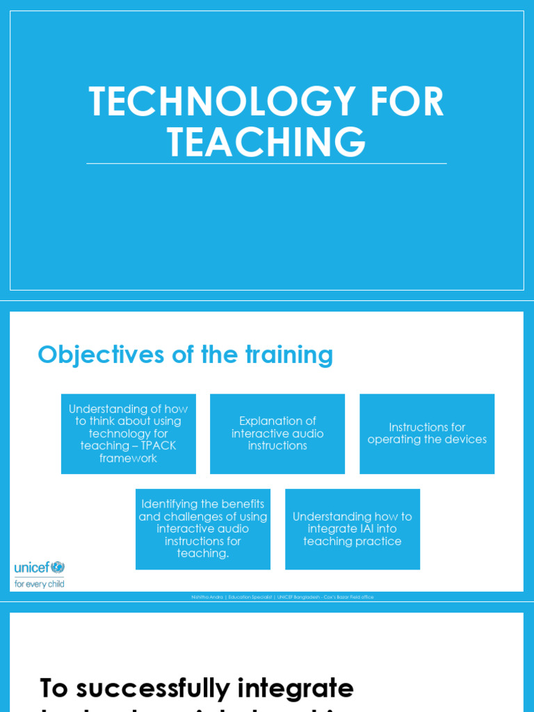 IAI Training For Teachers-Final | PDF | Teachers | Pedagogy