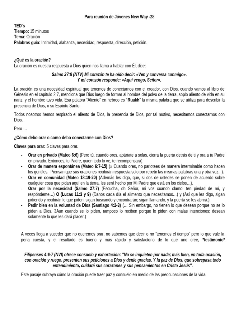 Claves para Orar Efectivamente | PDF | Oración | Creencia religiosa y doctrina