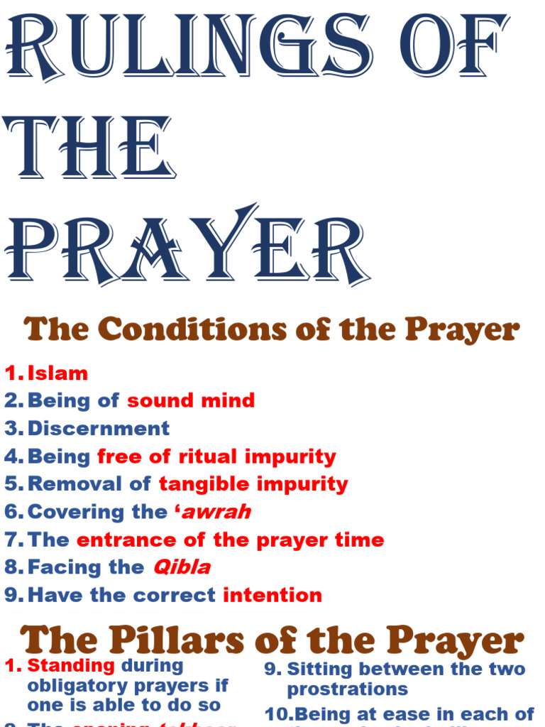 Essential Guide to Islamic Prayer Rules | PDF