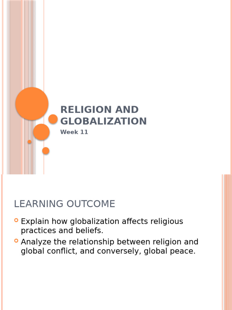 Religion and Globalization | PDF | Globalization | Psychological Attitude