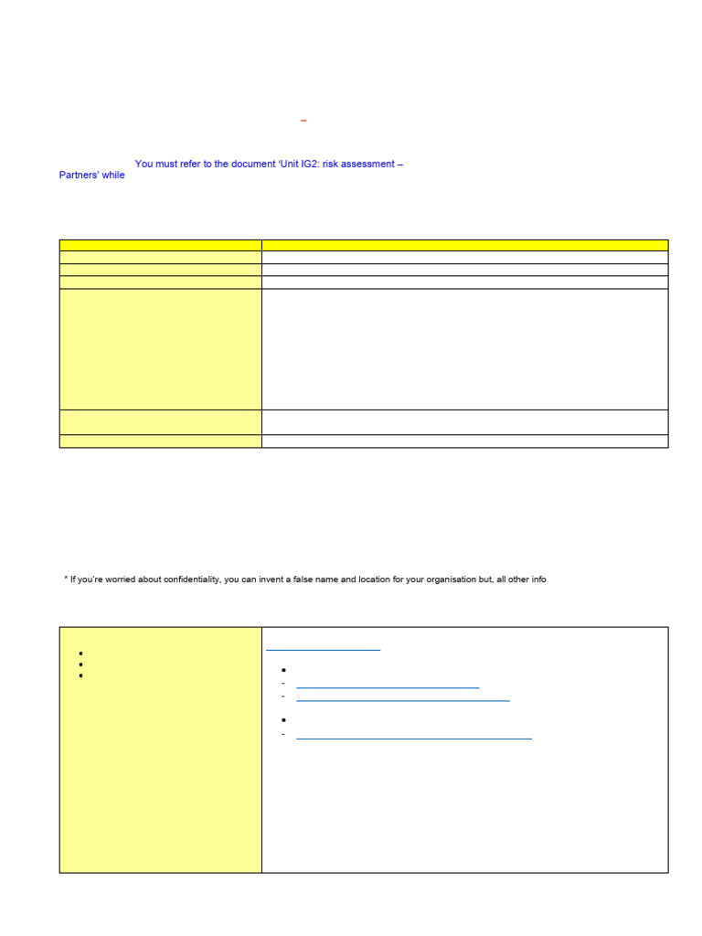 NEBOSH Risk Assessment for SCW Warehouse | PDF | Risk | Noise