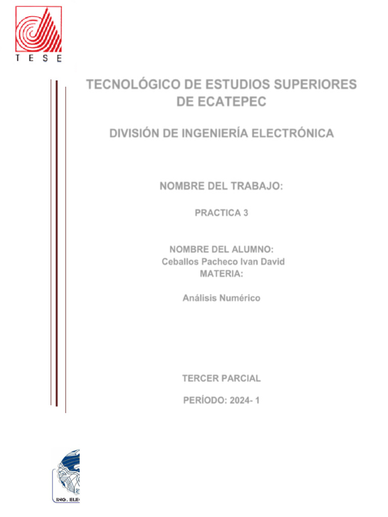 practica 3er parcial | PDF
