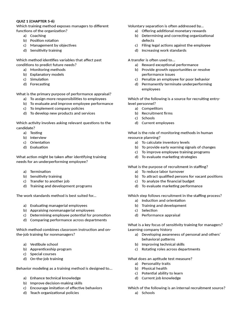 QUIZ-1-2 | PDF | Motivation | Motivational