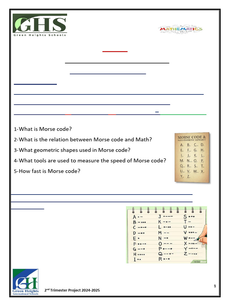 Grade (5) 2nd - Trimester - Math - Project - Task - 2024-2025 | PDF