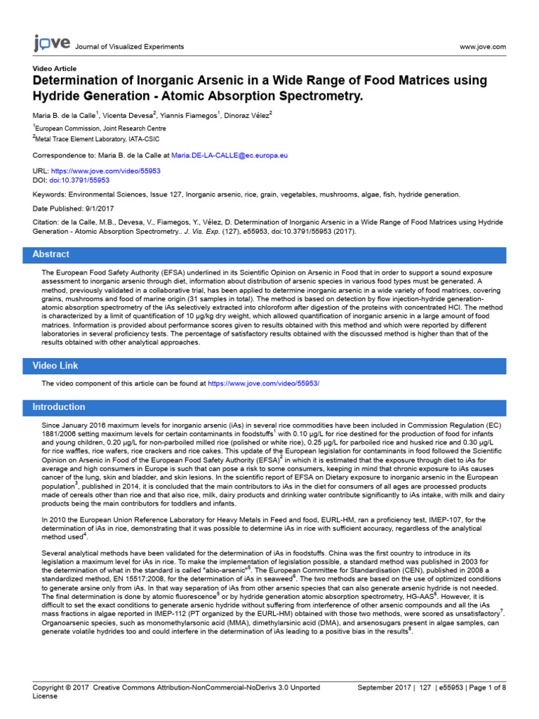 jove-protocol-55953-determination-of-inorganic-arsenic-in-a-wide-range ...