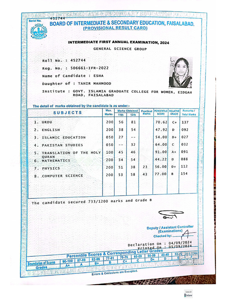 Results card Esha.jpg | PDF