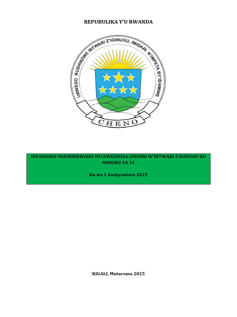 Umunsi w'Intwari 2025: Insanganyamatsiko n'Ibikorwa | PDF | Africa