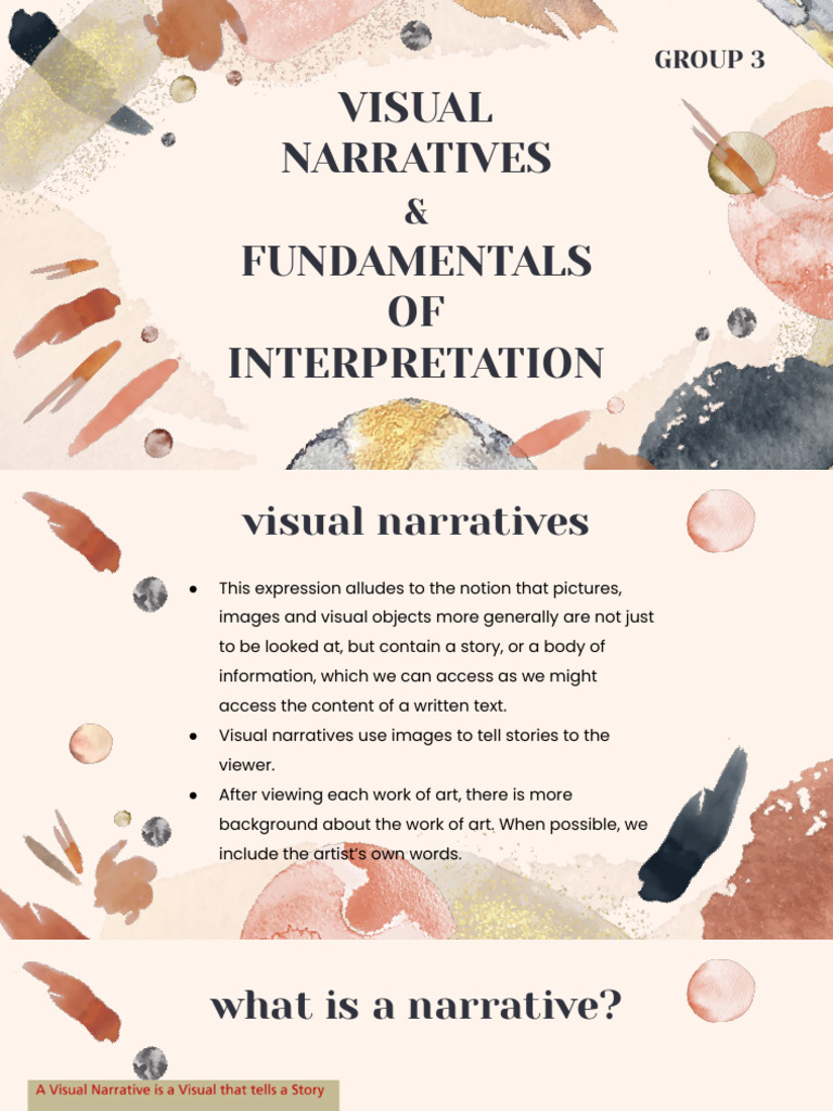 Group 3 - Visual Narrative & Fundamentals of Interpretation | PDF ...