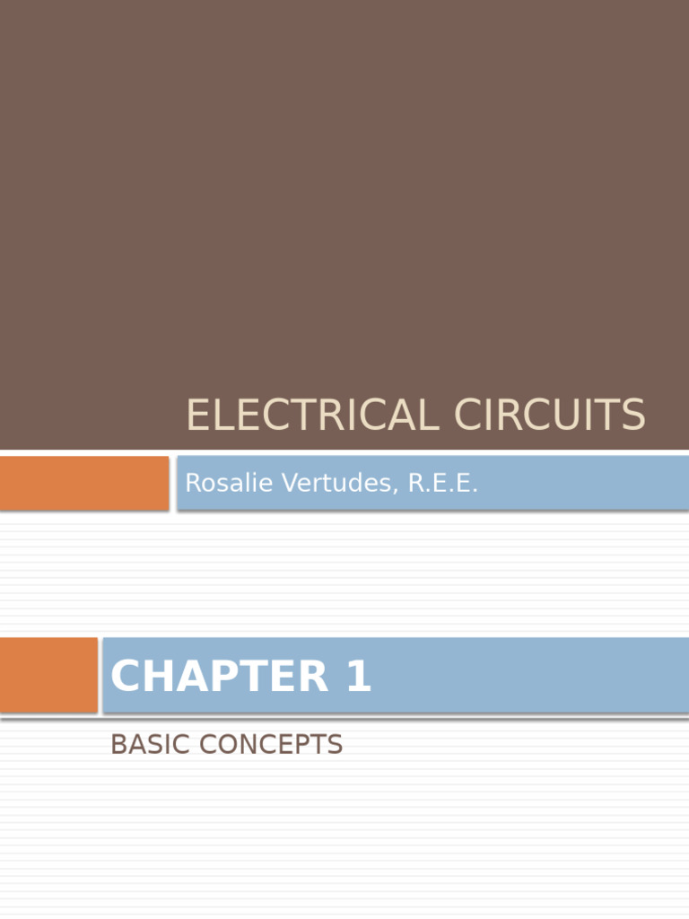 Circuit Theory 1 Chapter1 | PDF | Electric Charge | Voltage