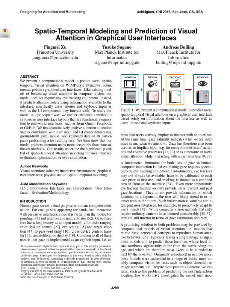 Spatio Temporal Modeling And Prediction Of Visual Attention In