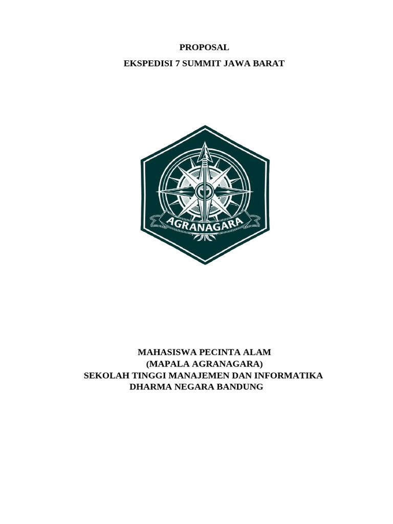 PROPOSAL Ekspedisi | PDF