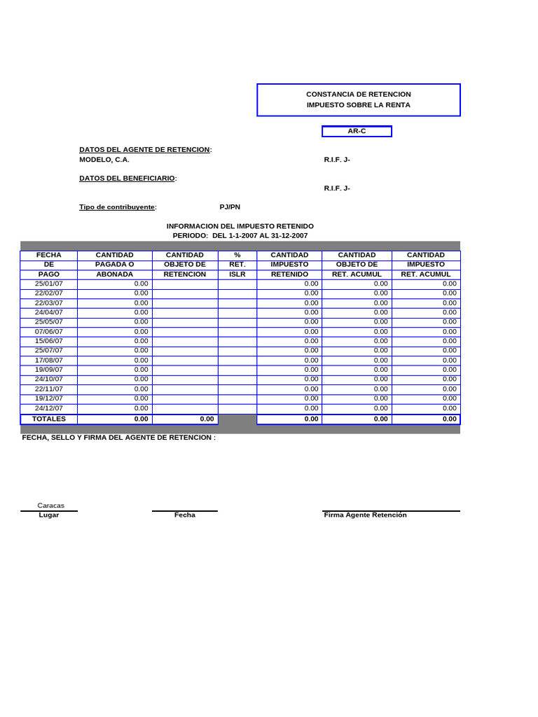 Modelo ARCV | PDF | Impuestos | Finanzas del gobierno