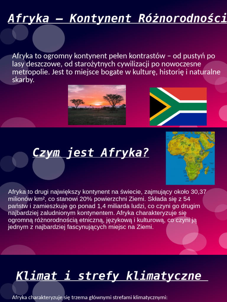 Prezentacja Afryka | PDF