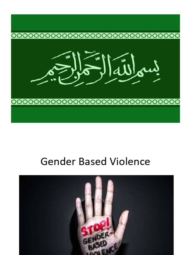 gender based violence | PDF