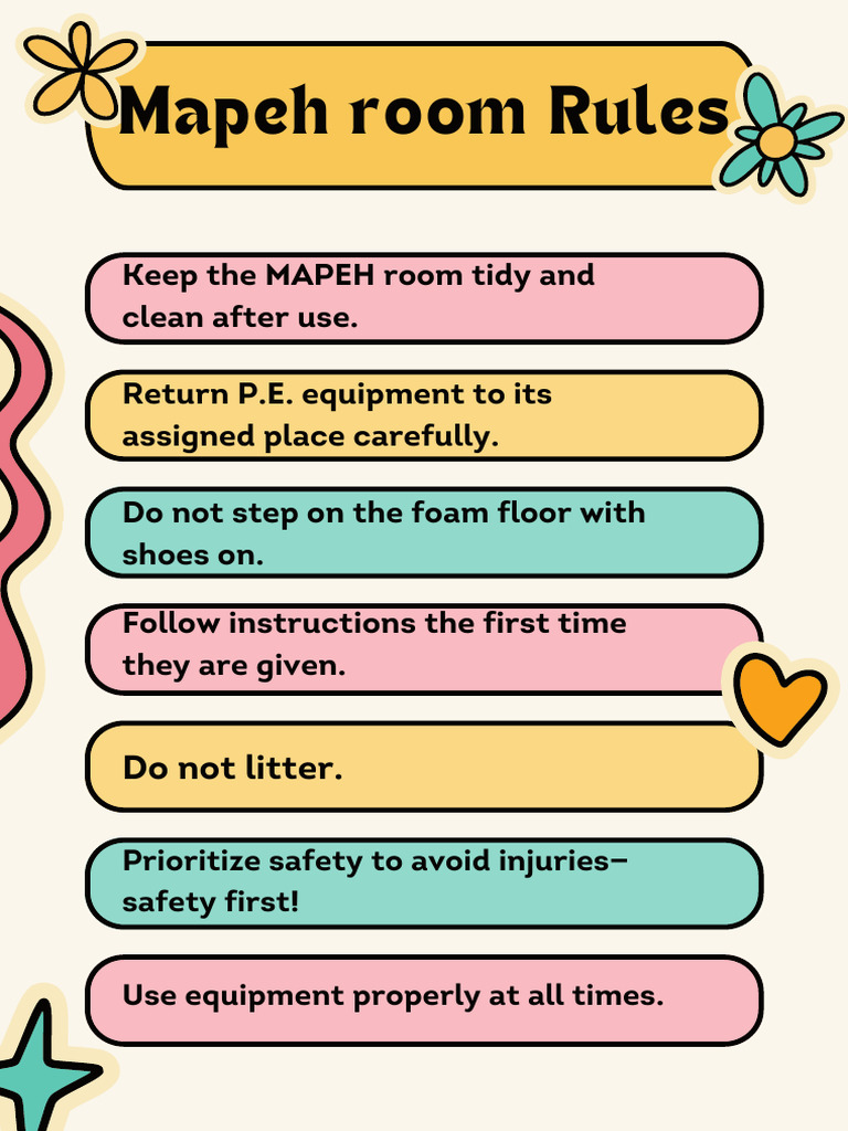 Classroom Rules MAPEH & TLE - 20250127 - 183244 - 0000 | PDF