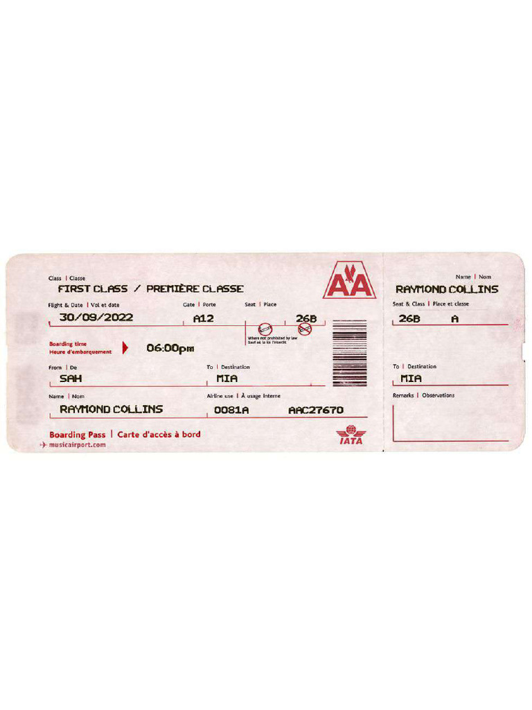 FLIGHT TICKET | PDF