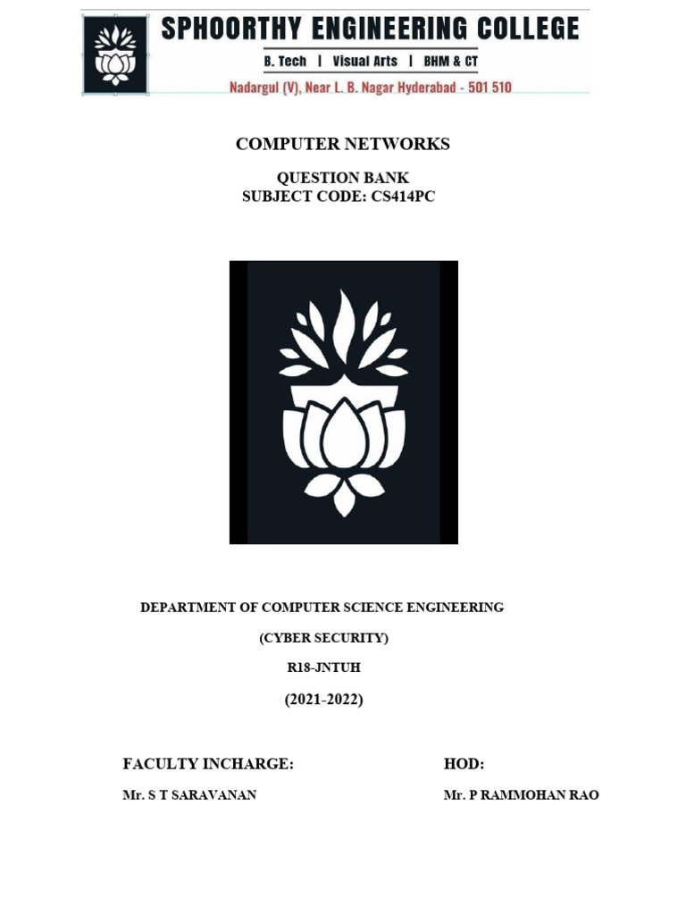 Computer Networks - Question Bank | PDF | Internet Protocols | Osi Model