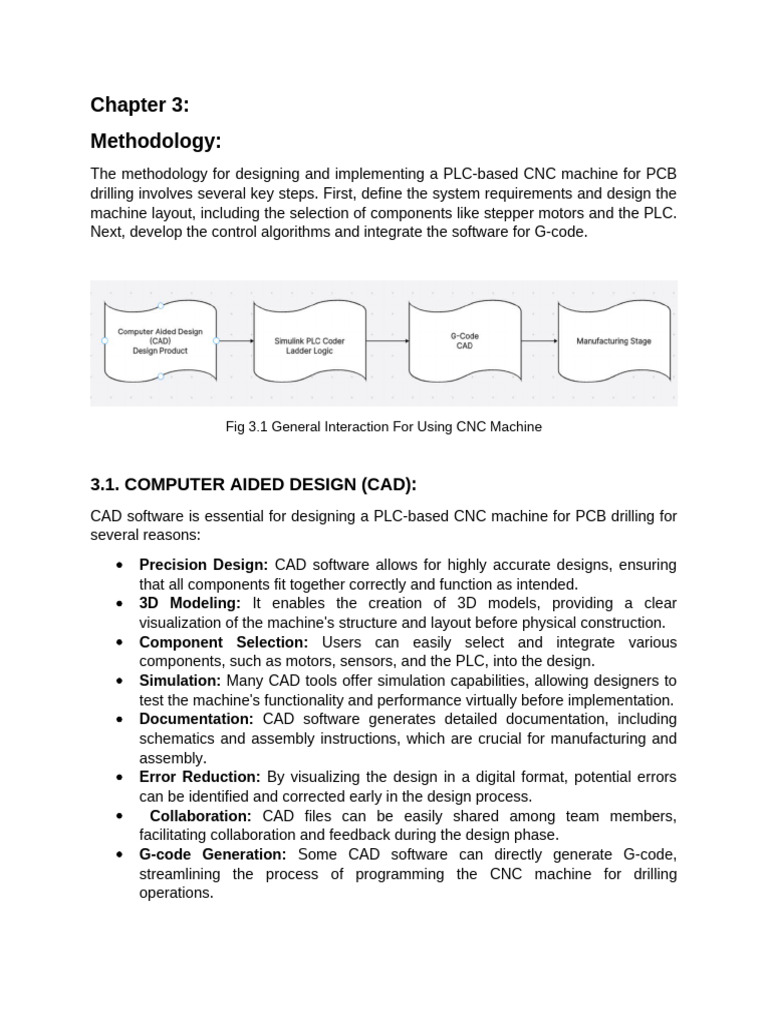 Methodology of CNC Machine Integrated With PLC | PDF | Computer Aided ...