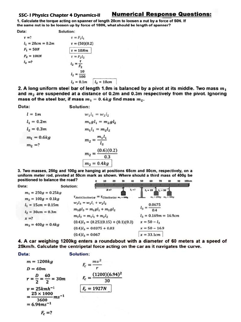 Chapter 4 Physics | PDF