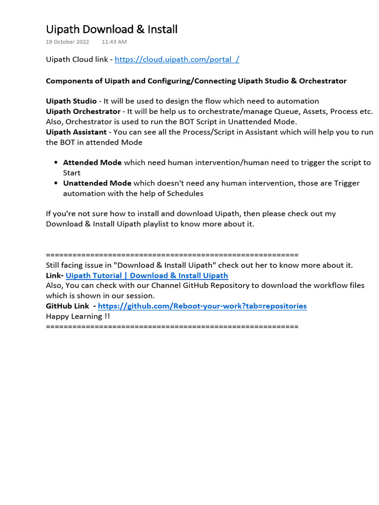 Uipath Guide | PDF | Parameter (Computer Programming) | Microsoft Outlook