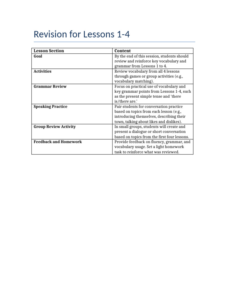 Revision_Lessons_1_4_Plan_Blue_Borders | PDF