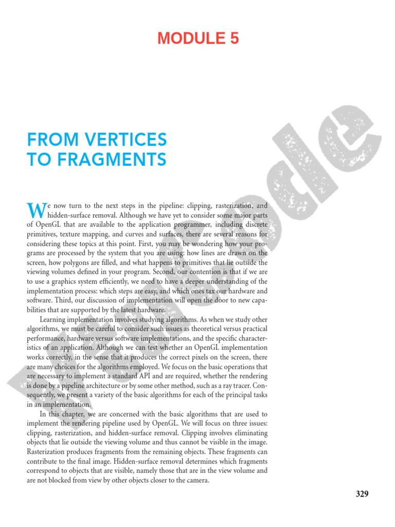 Mod 5 | PDF | Rendering (Computer Graphics) | Texture Mapping