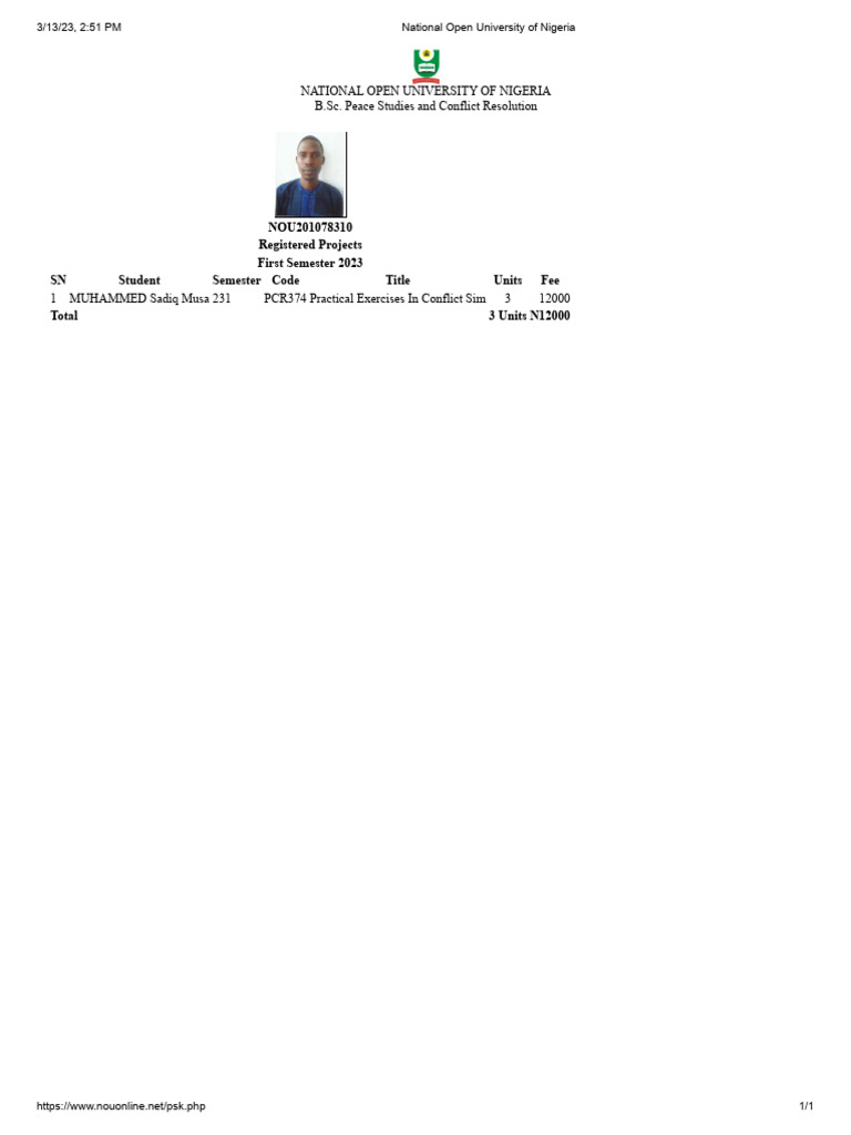 IT National Open University of Nigeria | PDF