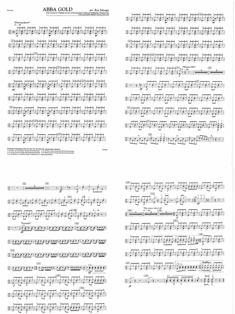 ABBA Gold Drums | PDF
