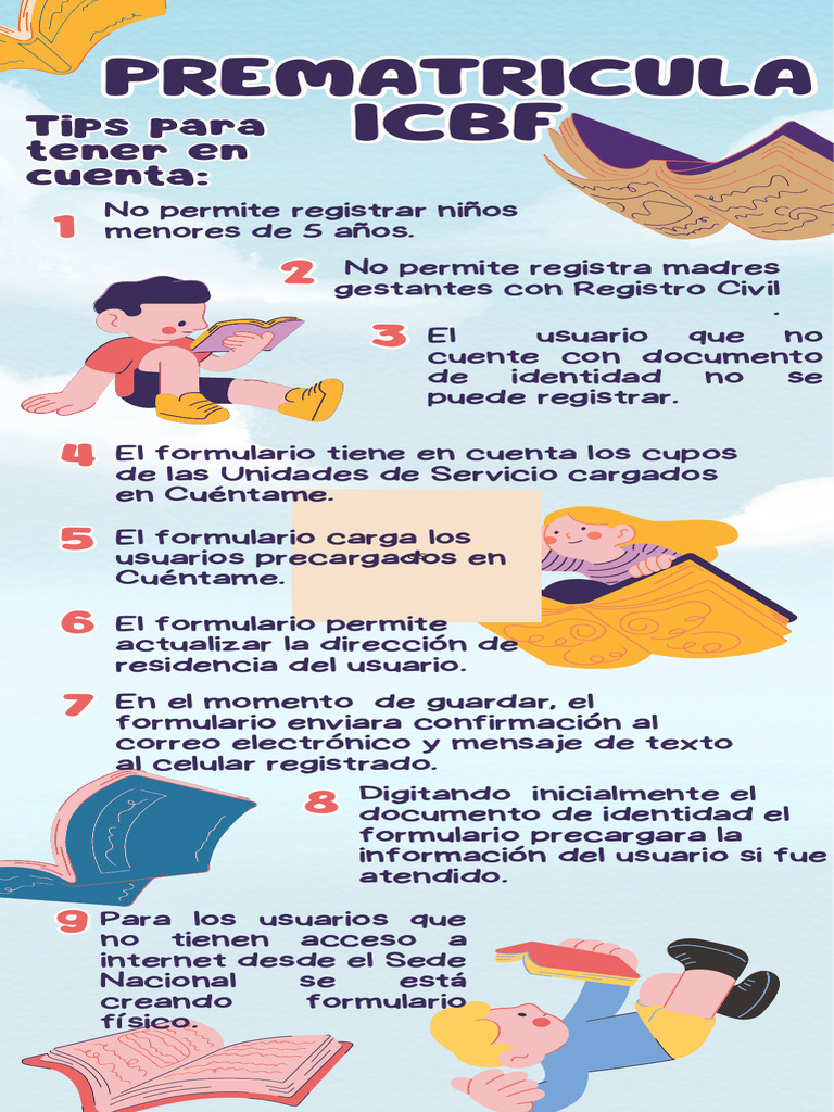 Tips para Registro Prematricula ICBF. | PDF