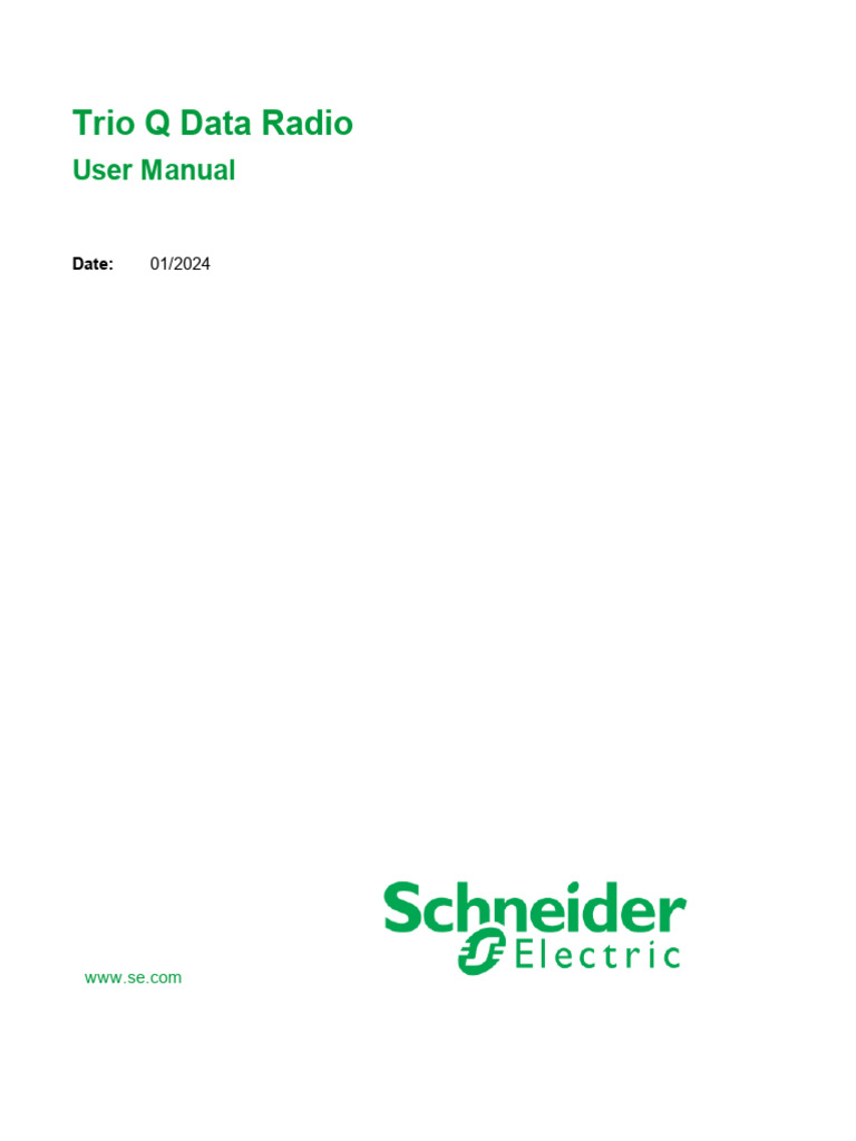 Trio Q Data Radio User Manual | PDF | Computer Network | Communications ...