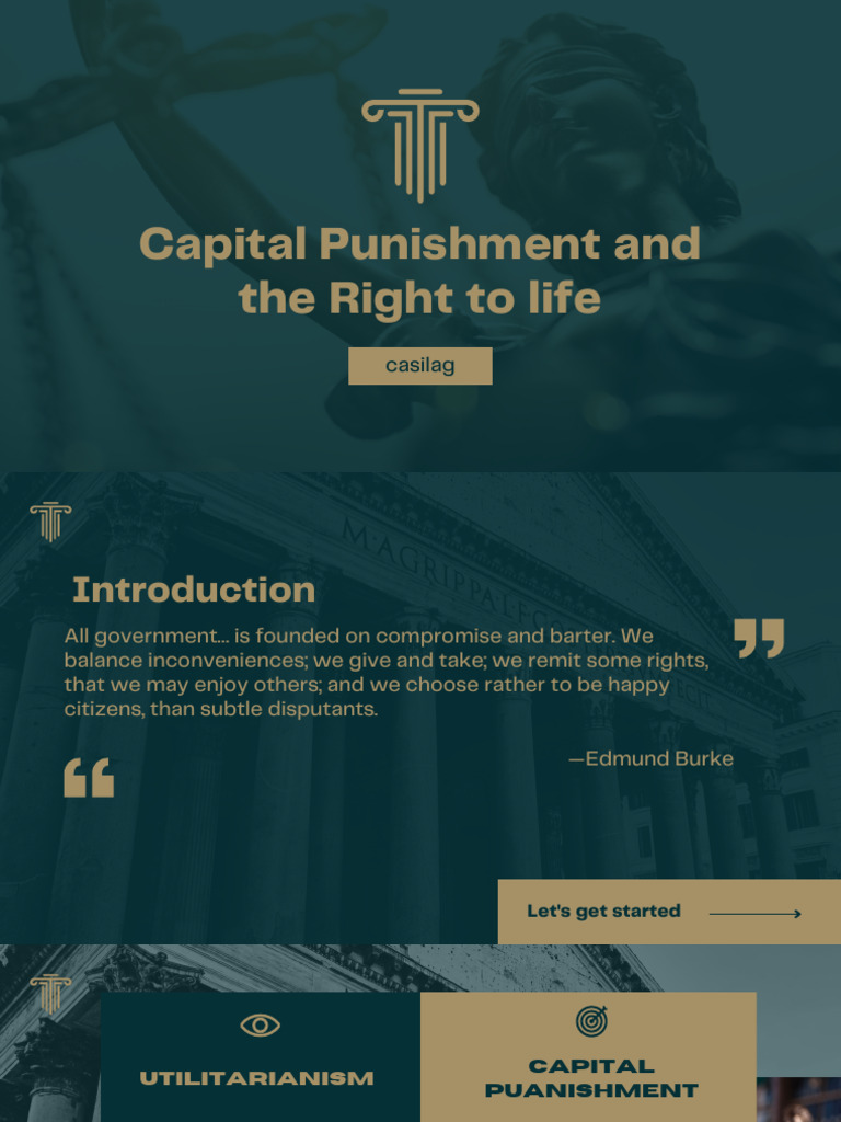 Capital Punishment and The Right To Life | PDF