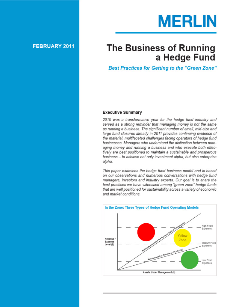Hedge Fund Operating Models 2011 | PDF | Institutional Investors ...