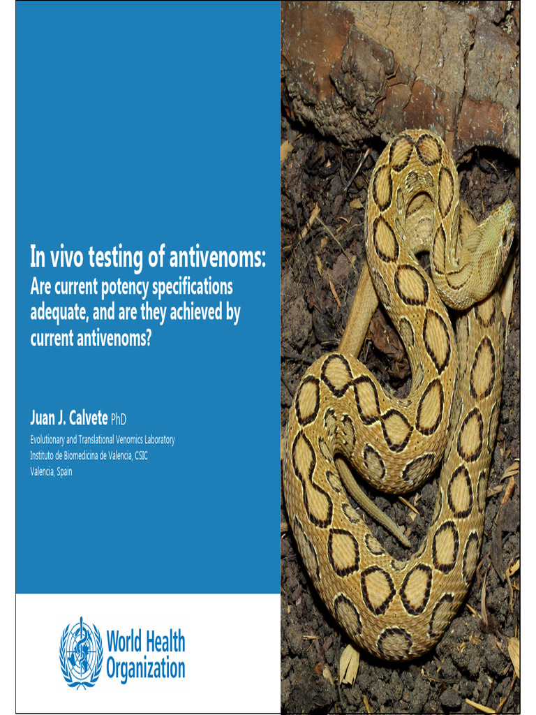 2.04 in Vivo Testing of Antivenoms | PDF | Snake | Venomous Snakes