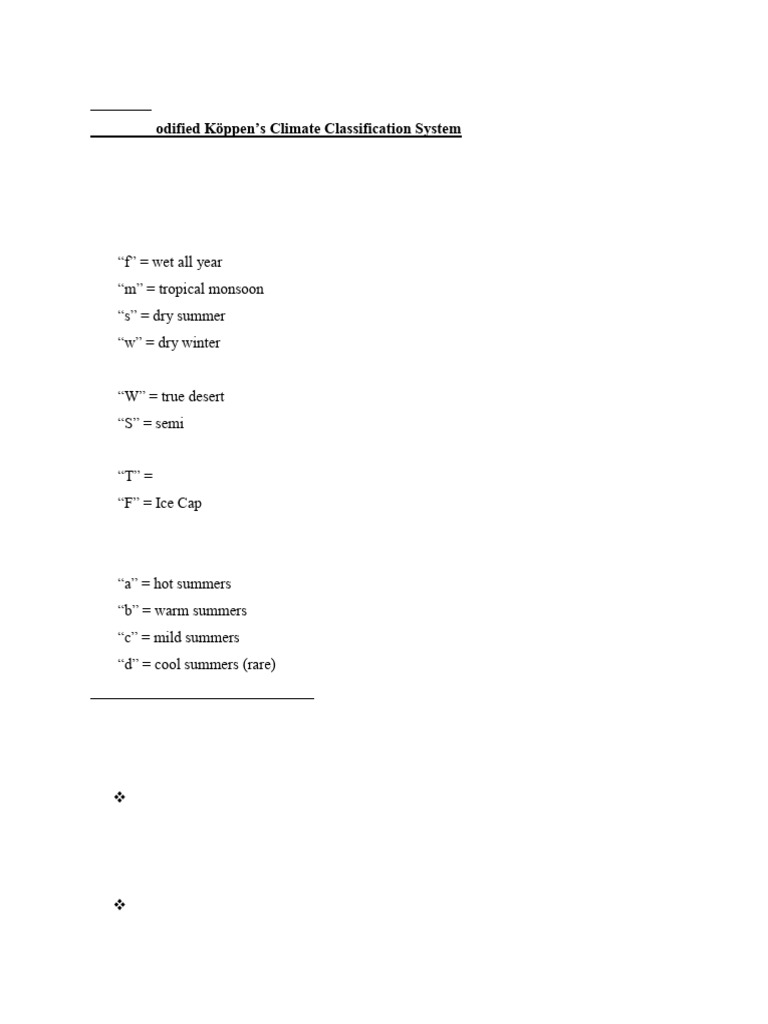 Climate Zones and Classification Overview | PDF | Tropics | Physical ...