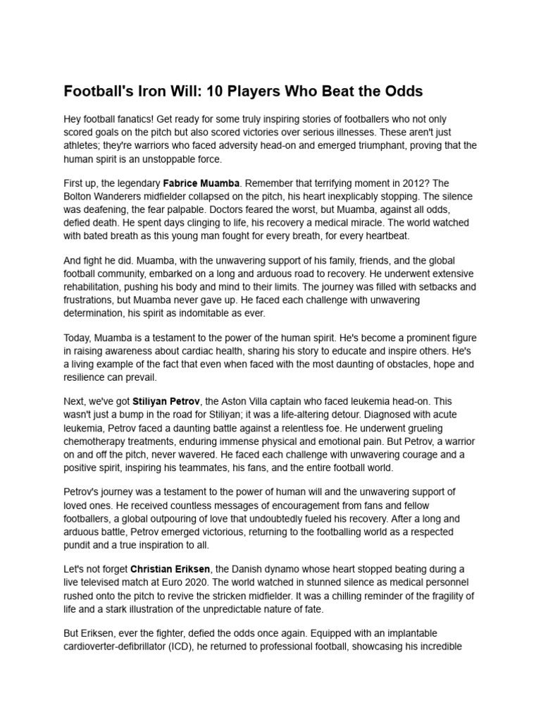 sick players | PDF | Diego Maradona | Association Football