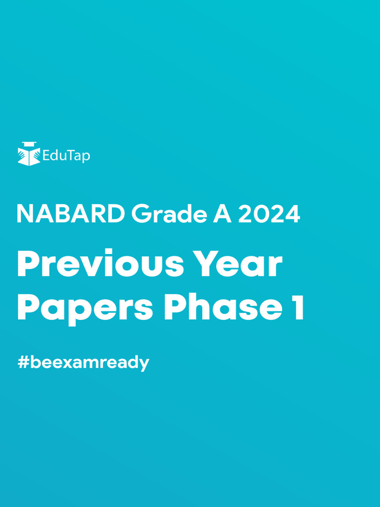 NABARD 2024 Phase 1 PYQ Free Book | PDF | Mentorship | Rural Development