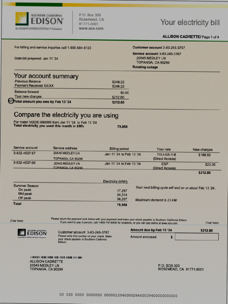 Allison Cadrette-Southern Edison | PDF