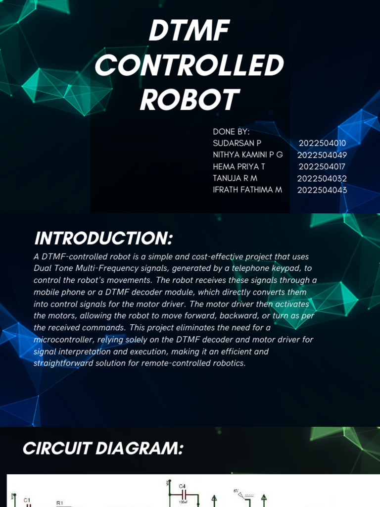 DTMF Robot | PDF | Direct Current | Manufactured Goods