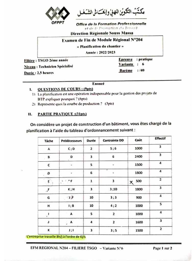 EFM REGIONAL PLANIFICATION | PDF