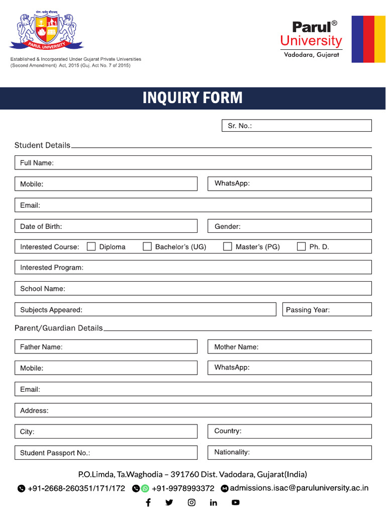 Aplication Form | PDF