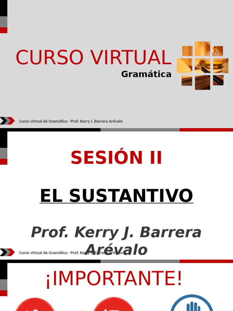El Sustantivo - Presentación | PDF | Sustantivo | Tipología Lingüística