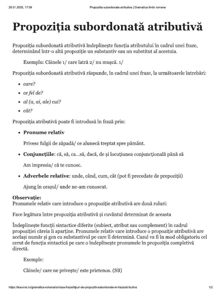 Prop. Atributiva | PDF