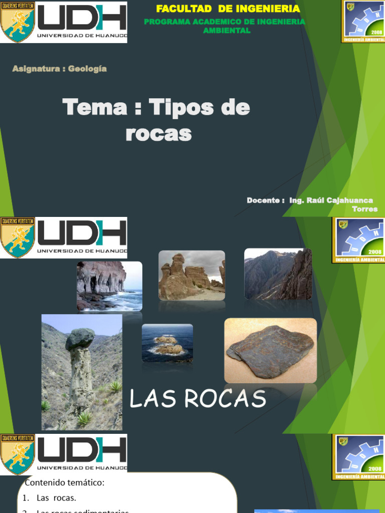 Tipos de Rocas: Sedimentarias, Magmáticas y Metamórficas | PDF | Roca ...