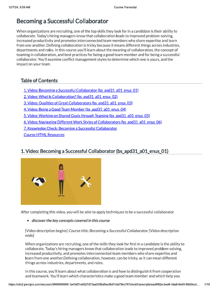 005-Becoming A Successful Collaborator | PDF