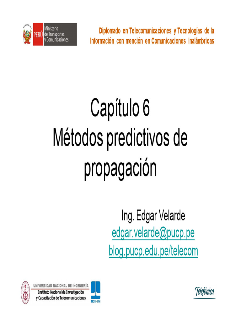 Tema - 6 - Metodos Predictivos de Propagacion | PDF | Inalámbrico ...