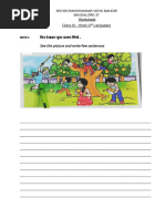 Class 3 Picture Composition Worksheet | PDF