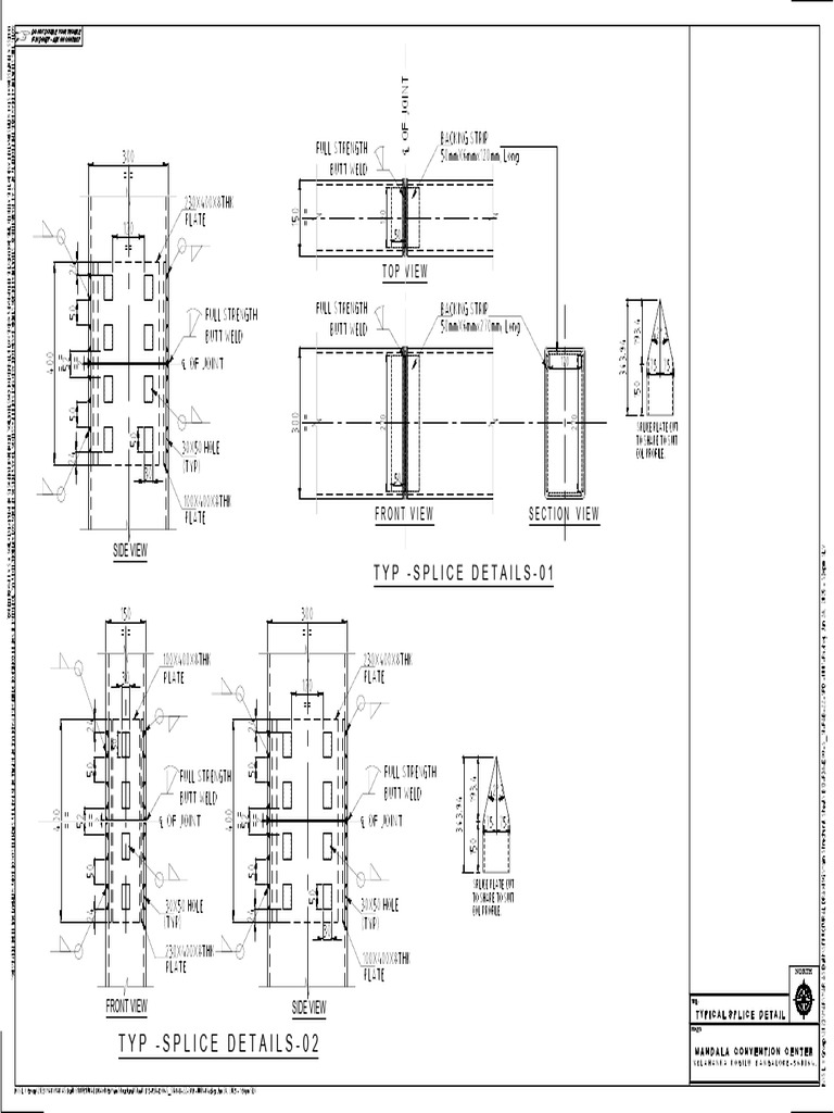 Typical Splice Detail | PDF